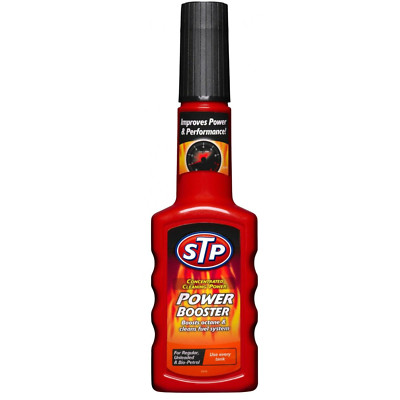 STP 200ml Power Booster Octane Cleans Fuel System Concentrated Power ...
