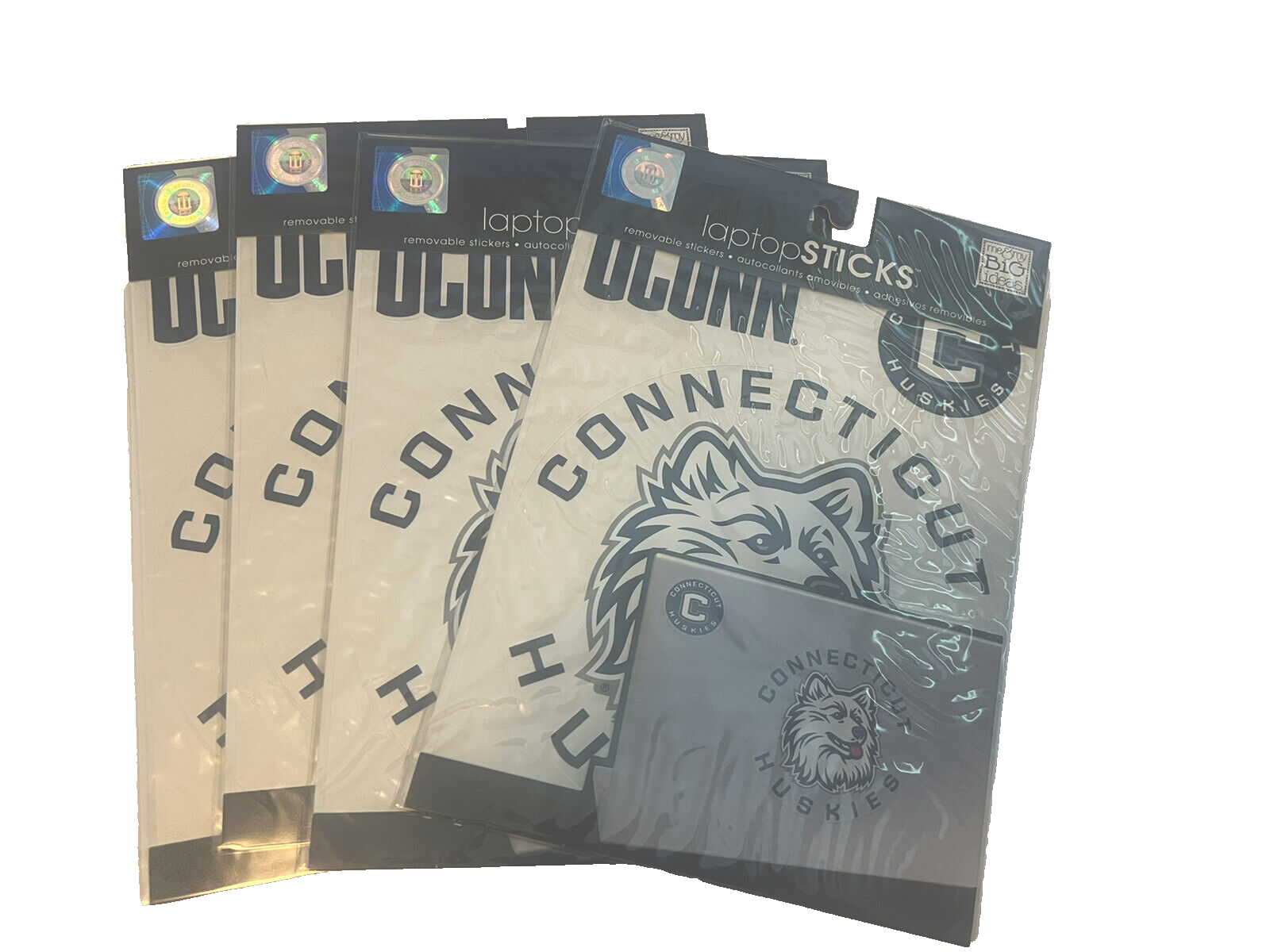 New Lot of 4 NCAA UCONN Huskies Connecticut Tablet Laptop Removable ...