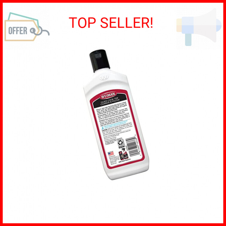Weiman Cooktop and Stove Top Cleaner Kit - Glass Cook Top Cleaner and ...