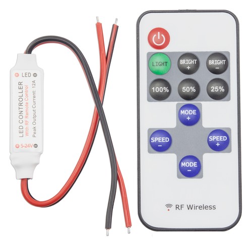 Remote Controlled Light Dimmer 5V 12V 24V Flash Wireless Radio LED ...