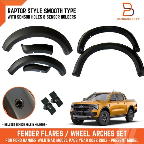 2022-2024 Ford Ranger P703 PY Raptor Style Fender Flares Arch Fit Front ...