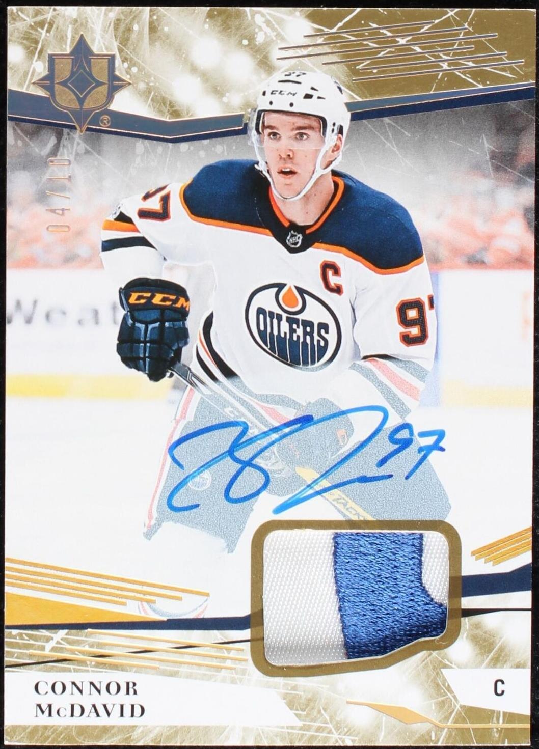 2017-18 Ultimate Collection - Auto Connor McDavid #10 Patches /10 (AU ...