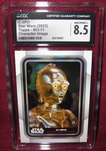 2023 TOPPS STAR WARS FLAGSHIP CHARACTER IMAGE #CI-11 C-3PO CGC 8.5 NM ...