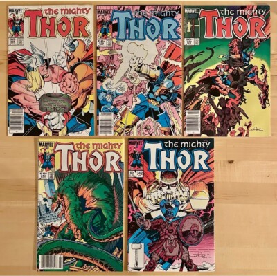 The Mighty Thor #338 #339 #340 #341 #342 Lot Origin Beta Ray Bill ...
