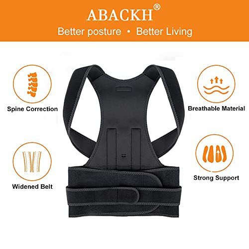 Posture Corrector Full Back Brace for Women & Men - Posture Correction ...