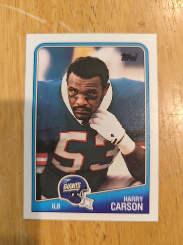 Harry Carson, 1988 Topps Football Card, #284, New York Giants | eBay