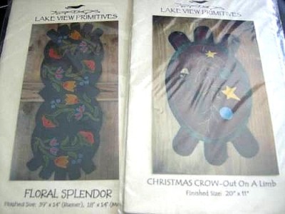 Lake View Primitives Quilt Sewing Applique PATTERN Your Choice-Floral ...