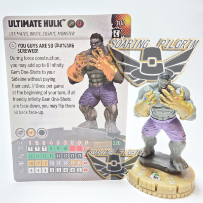 Marvel Heroclix ULTIMATE HULK - 102 - PROMO Collector's Trove Set | eBay UK