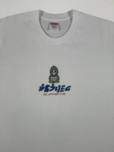 SUPREME TOP ALIEN TEE T Shirt White SS22 WEEK 8 AUTHENTIC Size XXL 2XL ...