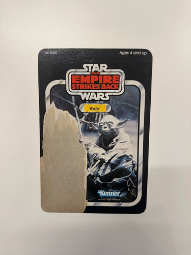 YODA Vintage Star Wars Kenner ESB Card 32 1980 Card Back Unpunched ...