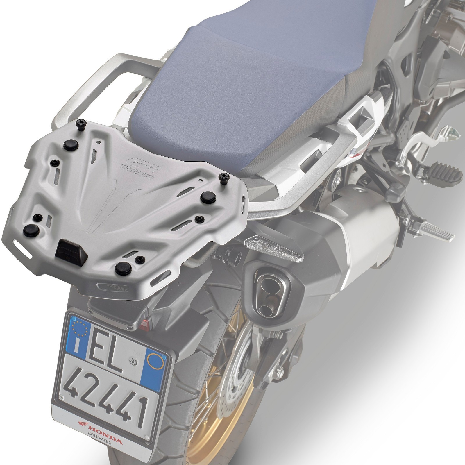 GIVI M9A (M8A Replacement) Trekker Aluminium Monokey Top Box Mounting ...