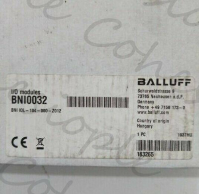 1PCS BALLUFF BNI0032 BNI IOL-104-000-Z012 New | eBay