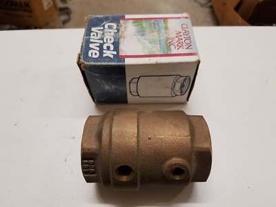 Clayton Mark Inc. 1-1/2" Brass Control Check Valve 6300-2 CM3395C2 | eBay