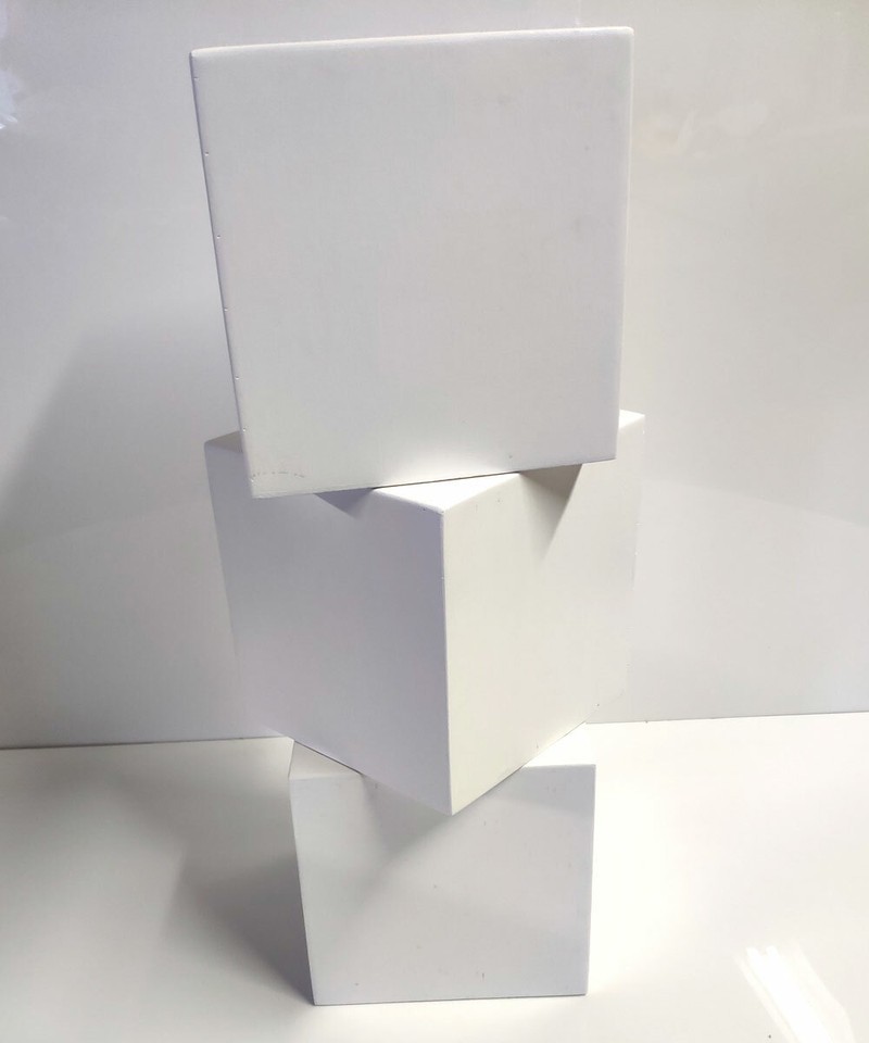 12" White Display Cube Pedestal Stand Riser Column Pillar - Wedding ...