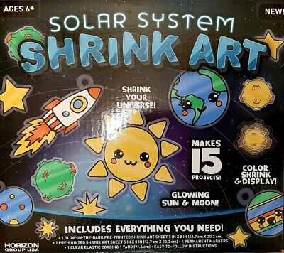 Solar System Shrink Art, NEW In Box, Made By Horizon Group USA | eBay