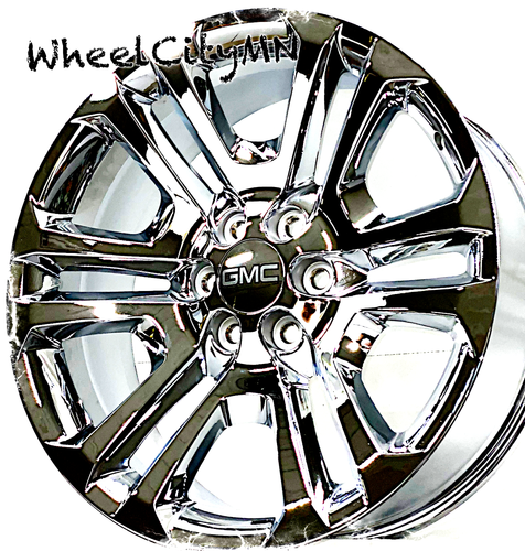 22" chrome OE replica 4741 CK158 wheels fits 2019 GMC Yukon XL Denali ...