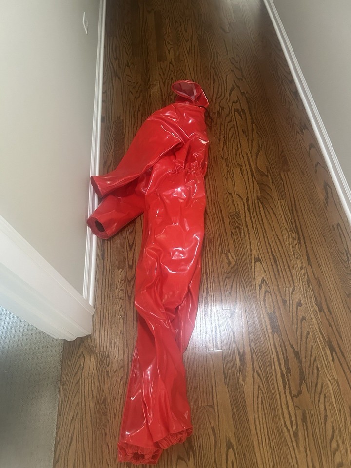 Farmerrain Red Glossy Opalo Rain Coverall Size XXXL | eBay UK