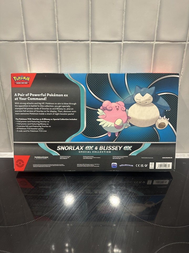 Pokemon TCG: Snorlax Ex & Blissey Ex Special Collection Box - New ...