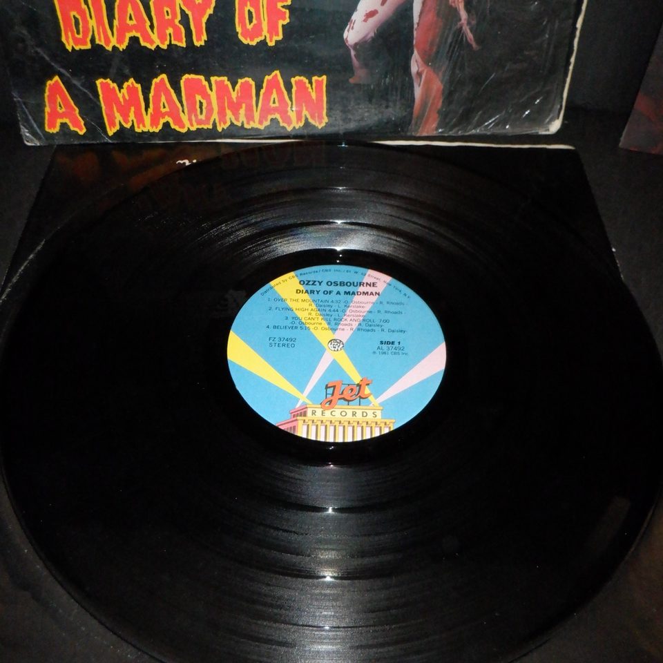 Ozzy Osbourne vinyl LP x2 Diary Of A Madman 1981 Shrink Hype + Killer ...