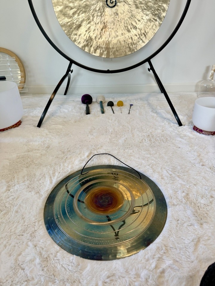 Gotta Sonora 19” Hand Held Gong - Note A - 3rd eye chakra | eBay