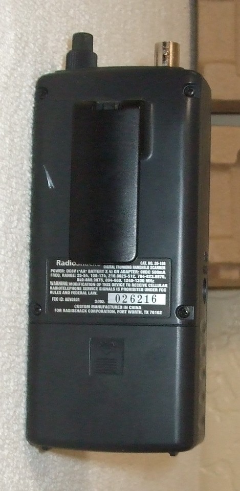 Radio Shack Pro 106 Handheld Scanner 20-106 WORKS Read Description | eBay