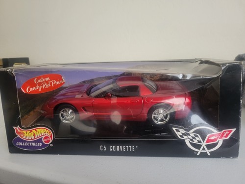 1:18 HOT WHEELS CUSTOM CANDY - RED C5 CHEVY CORVETTE | eBay