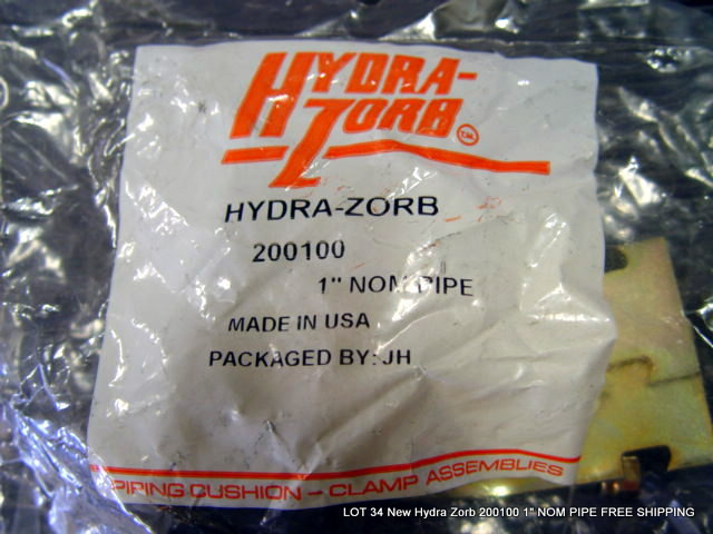 LOT 34 New Hydra Zorb 200100 1" NOM PIPE FREE SHIPPING | eBay