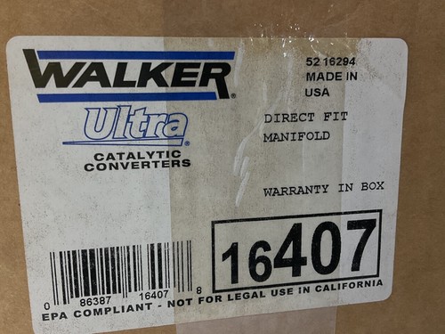 Walker 16407 Right Direct Fit EPA Compliant Catalytic Converter | eBay