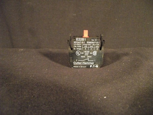 EATON CUTLER HAMMER E22B1 SER A1 CONTACT BLOCK | eBay