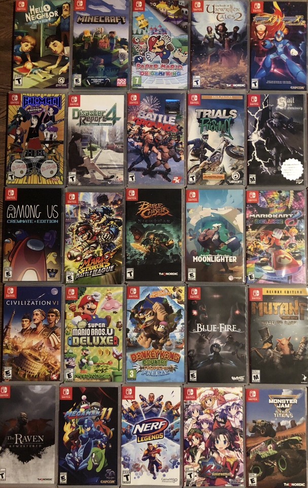 Nintendo Switch Replacement Cases Includes Original Cover Art NOGAMES ...