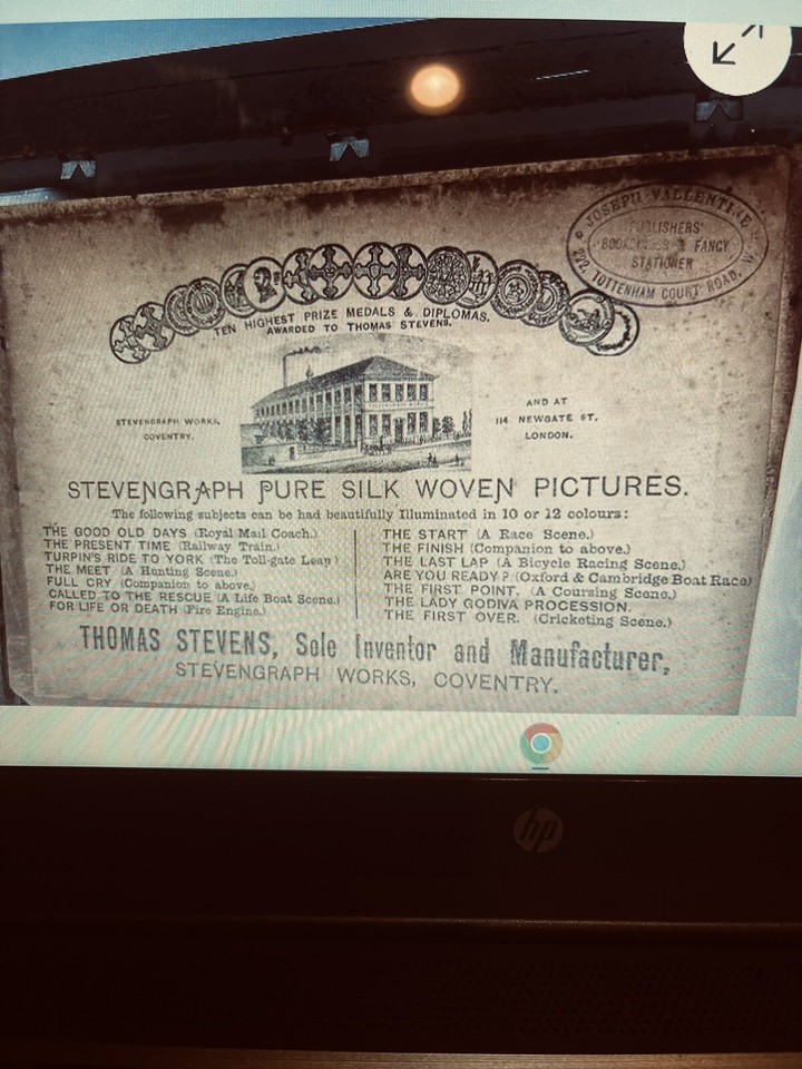Antique 1870s Silk Stevengraph | eBay