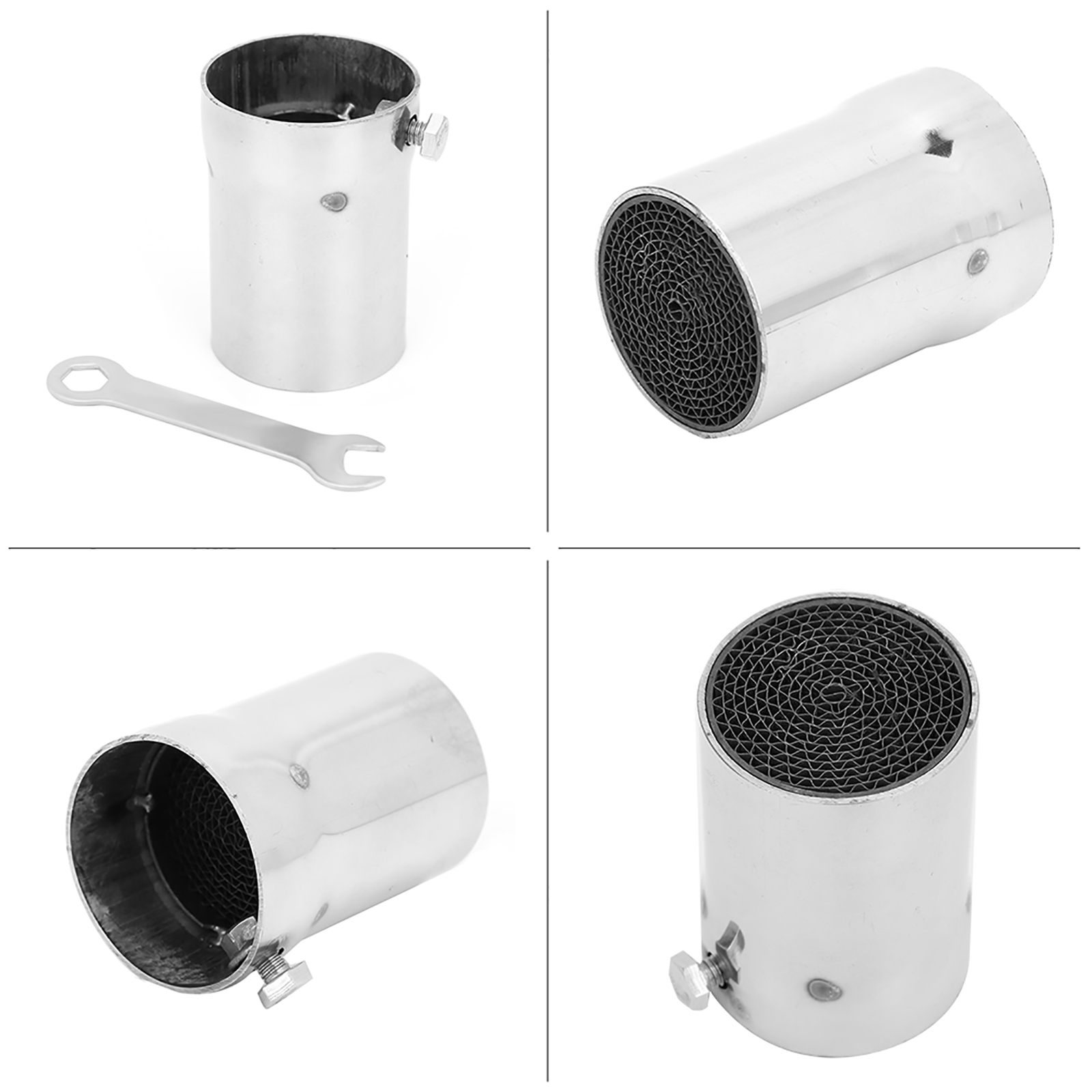 51mm Universal Motorcycle Exhaust Pipe Muffler Silencer Insert Noise ...