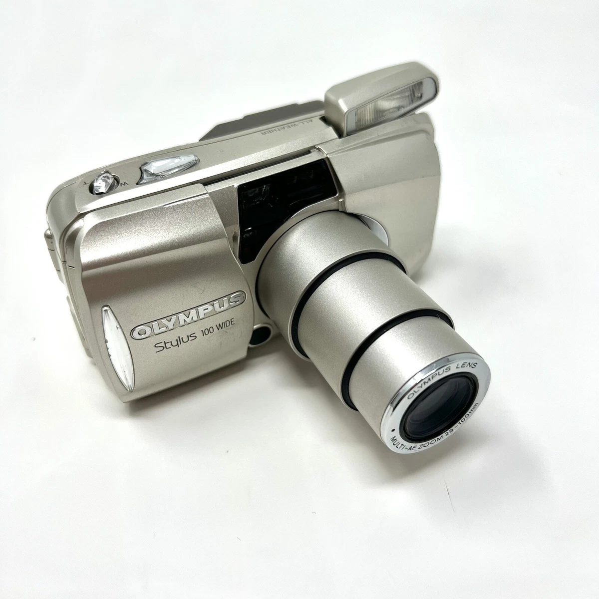 Vintage Olympus Stylus Wide 100 Film Camera AF 28-100mm Gold Fast ...