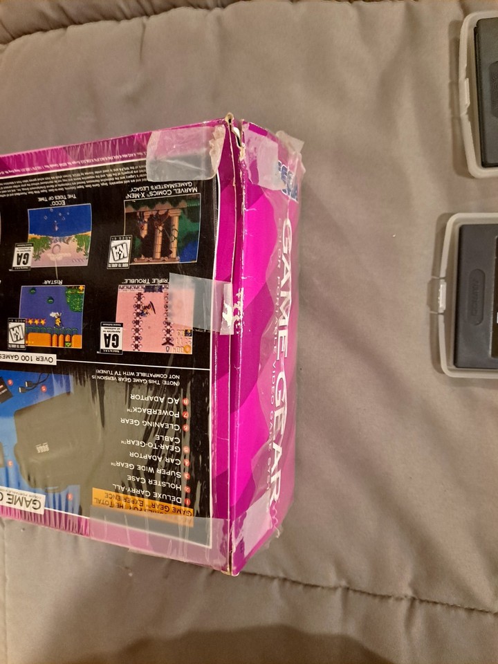 Sega Game Gear Console 1995 -Open Box - Sonic 1 and Pac Man Included ...