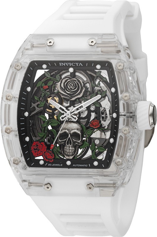 Invicta Men's 42mm Artist Skeleton Roseskull Dragon Automatic Green ...