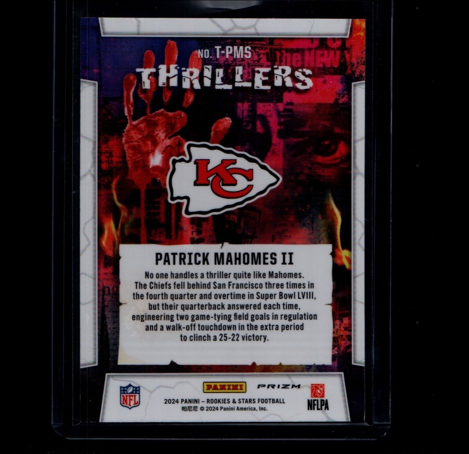2024 Panini Rookies & Stars - Thrillers Patrick Mahomes II #T-PMS ...