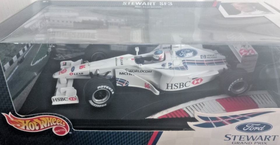 FORD STEWART SF3 F1 1999 GRAND PRIX RUBENS BARRICHELLO HOT WHEELS 1:18 ...
