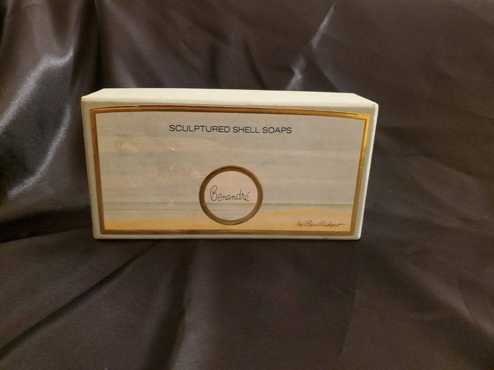 Benandre Sculptured Shell Soaps Ben Rickert Blue Fresh Scent Three 4oz ...