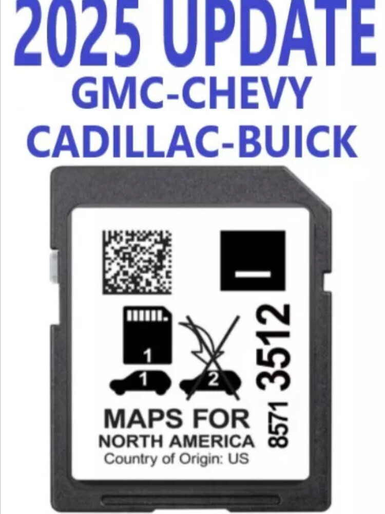 NEW 2025 UPDATE For GM GPS GMC Chevy Buick Cadillac 85713512 SD ...