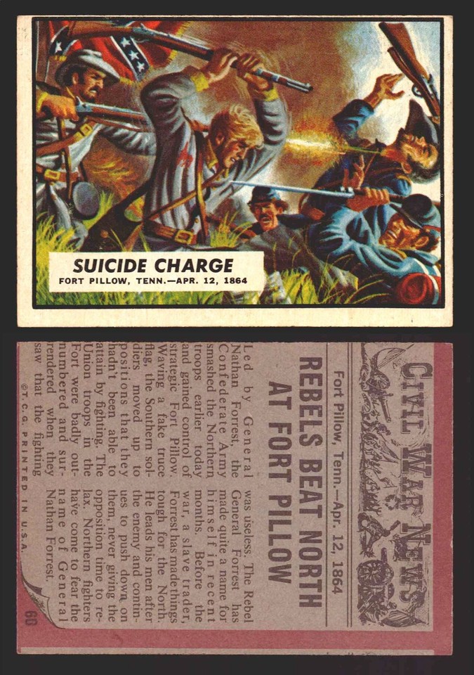 1962 Civil War News Topps TCG Trading Card You Pick Single Cards #1 ...