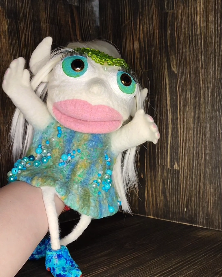 Marionette puppet Elfin Fairy Fantasy Muppet style Creature puppet ...
