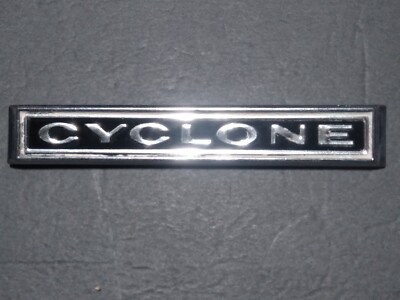 Vintage 1964 64 Mercury Comet CYCLONE Front Fender Trim Emblem Badge ...