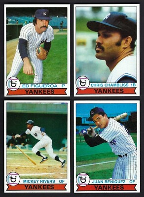 1979 Topps New York Yankees Burger King Lot (9) | eBay
