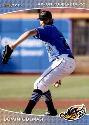 2018 Akron RubberDucks Grandstand #11 Dominic DeMasi Savannah Georgia ...