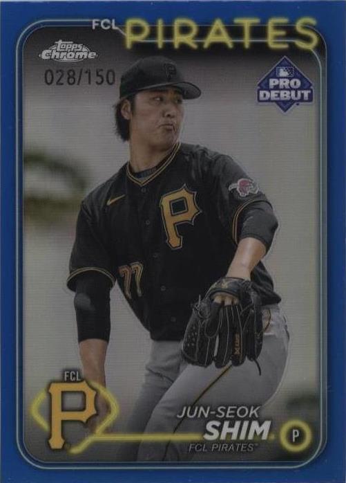 2024 Topps Pro Debut - Chrome Jun-Seok Shim #PDC-59 Blue Refractor /150 ...
