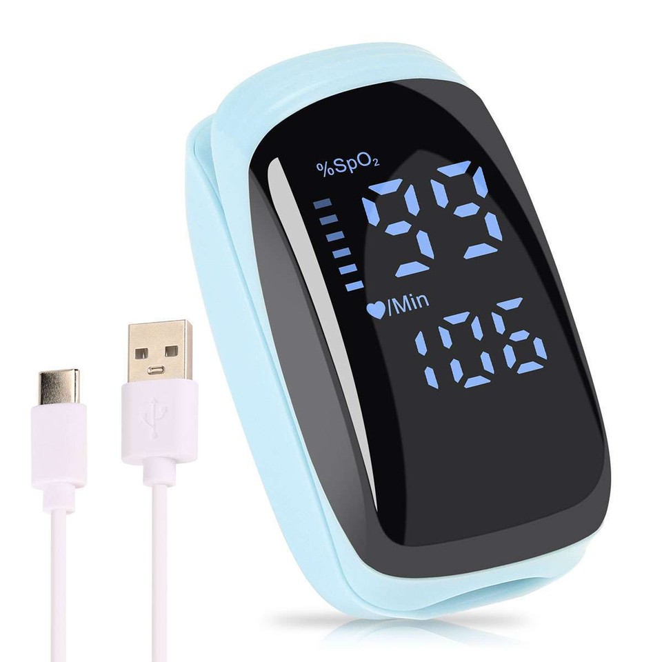 Oximeter Pulse Fingertip SpO2 Heart Rate Monitor Blood Oxygen ...