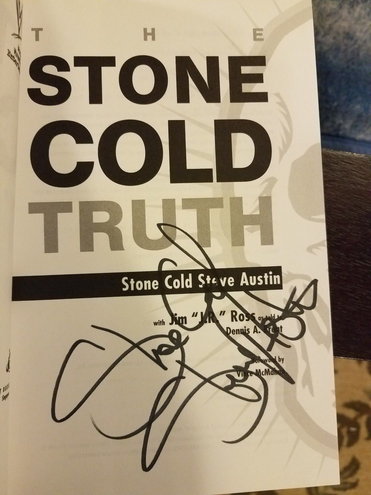 Stone Cold Steve Austin Signed "Stone Cold Truth" Book with Proof WWE ...