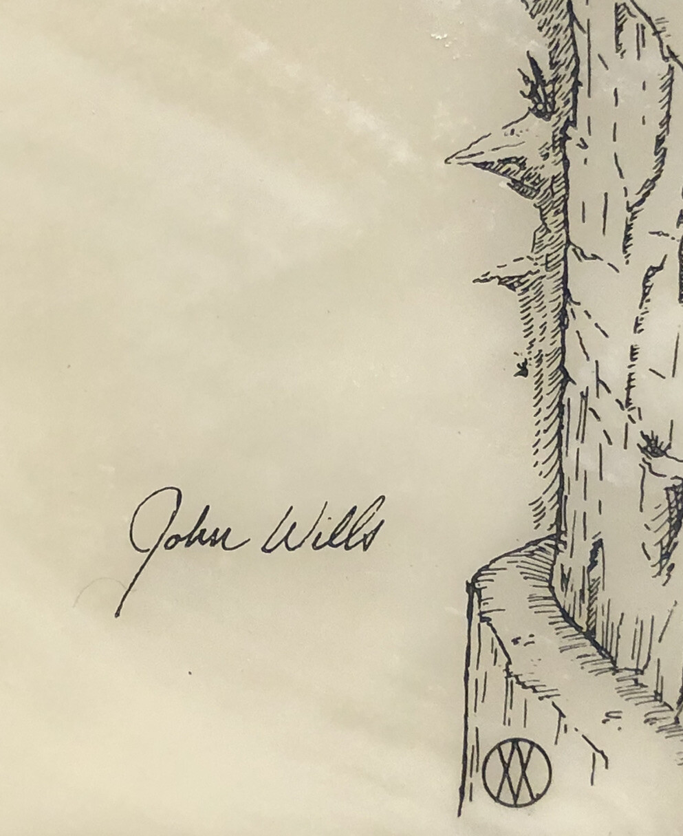 John Wills Studios Bald Eagle Handcrafted Etching Cultured Marble | eBay