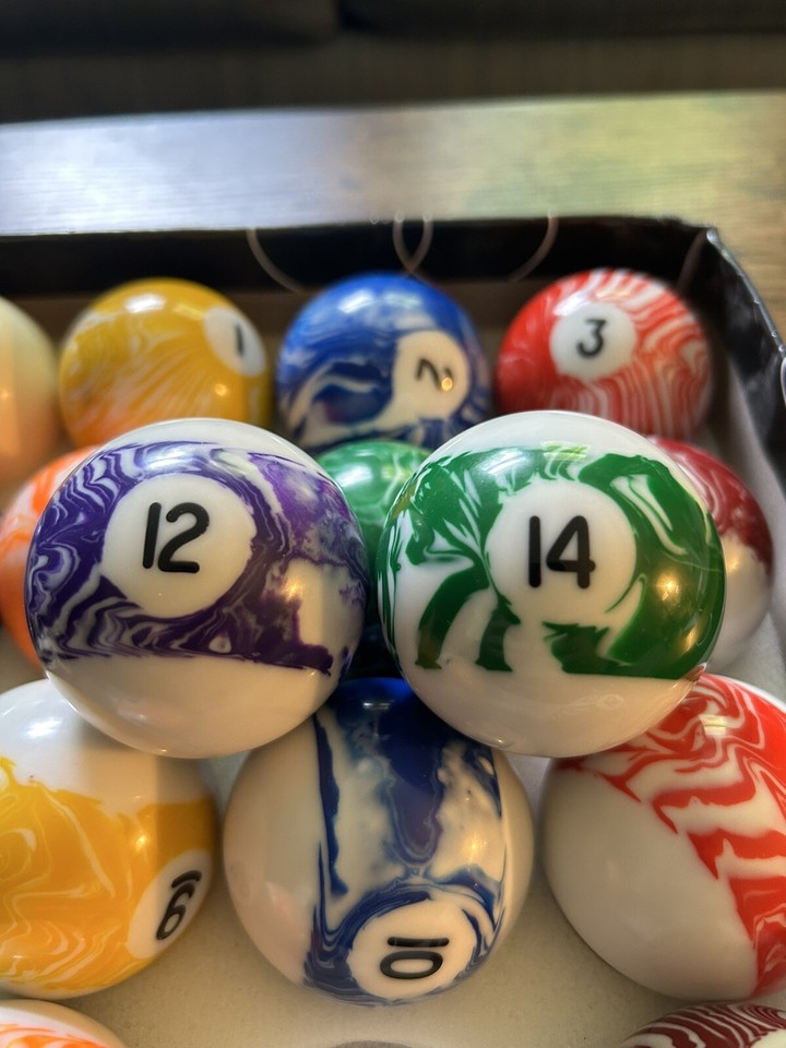 Iszy Billiards Pool Balls - 16 Piece Cue Ball Set for Pool Table and ...