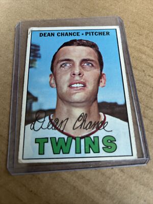 1967 Topps Dean Chance #380 Minnesota Twins Vintage Baseball Card (poor ...